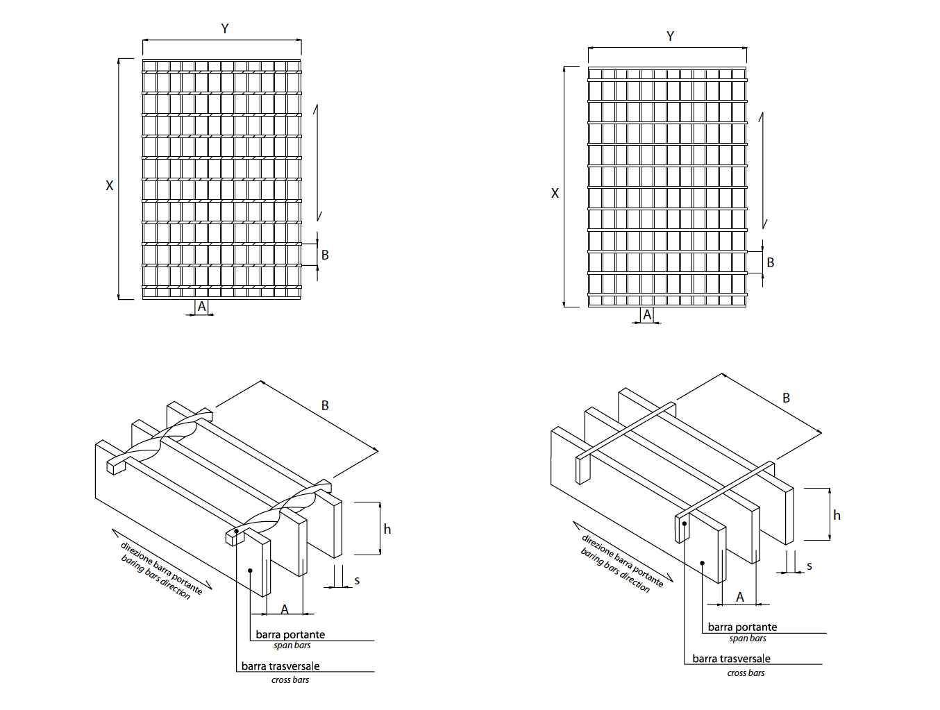 Ggrigliato Orizzontale - Italiana Keller Grigliati